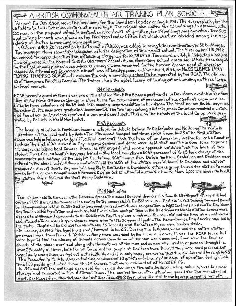 RCAF Station Davidson - RCAF.Info